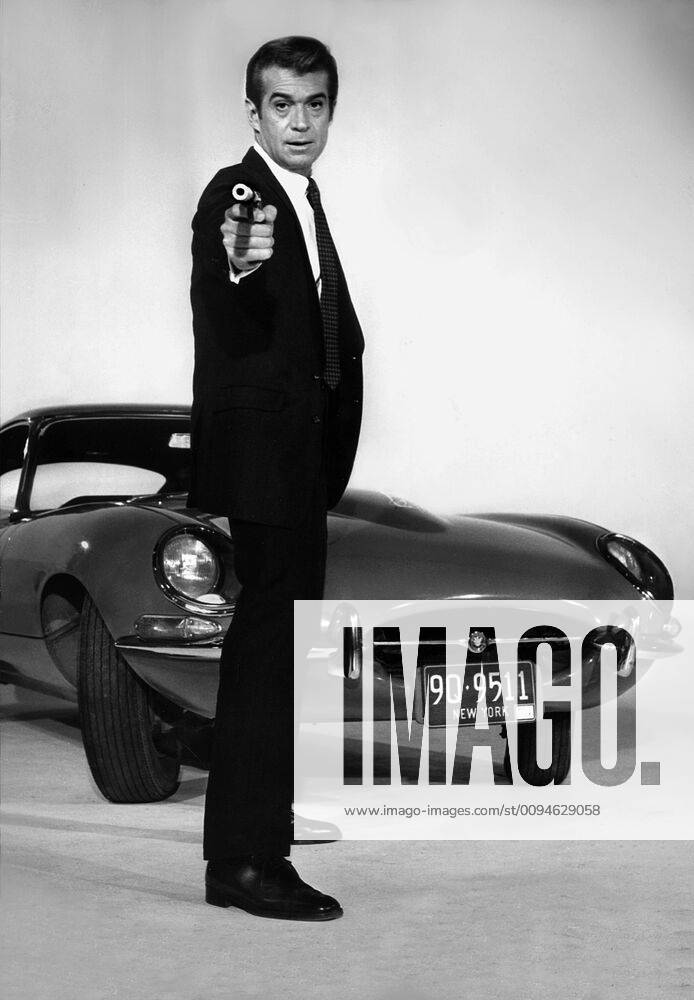 George Nader Characters: Jerry Cotton Film: Death In The Red Jaguar ...