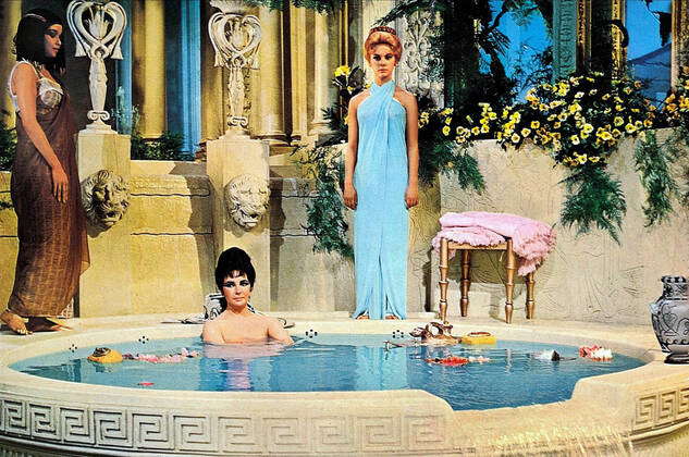 Isabel Cooley, Elizabeth Taylor & Francesca Annis Characters: Charmian ...