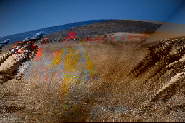 : The Easy Fire in Simi Valley, CA came dangerously close to the Reagan ...