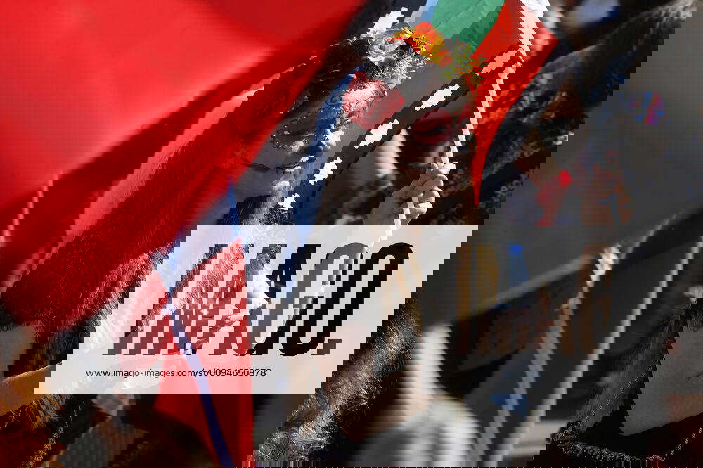 Santiago, October 31, 2019 Demonstrators gather in Plaza Italia to ...