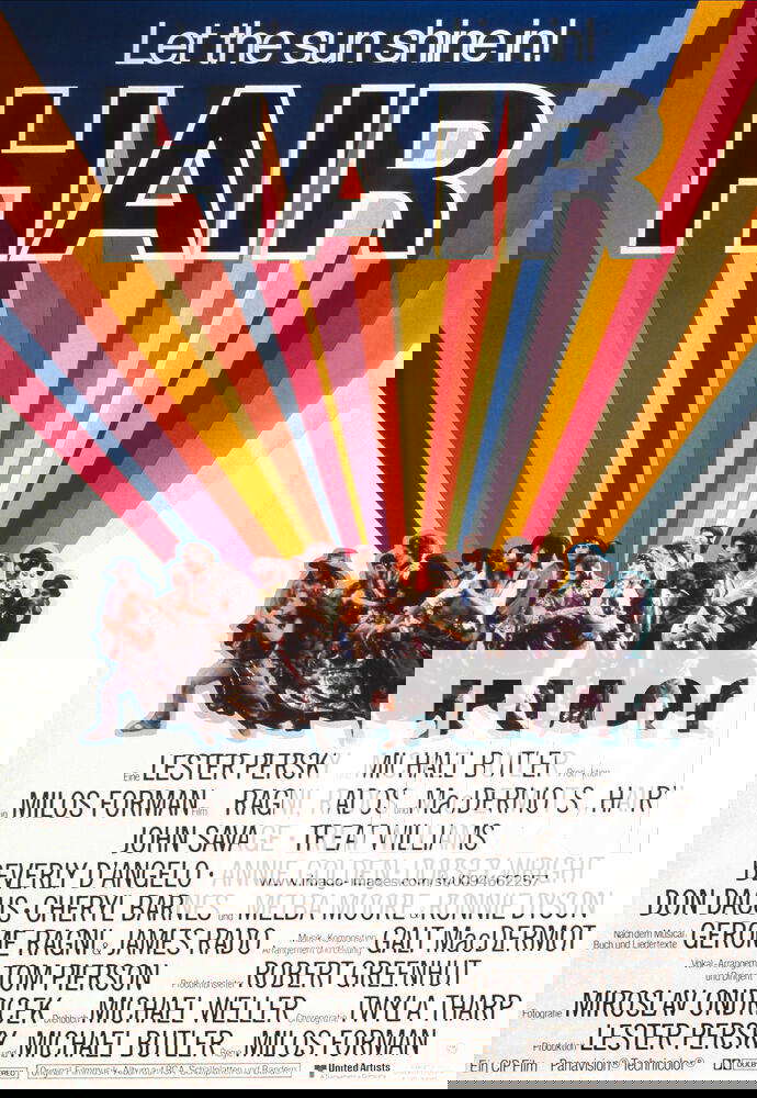 Movie Poster Film: Hair Director: Milos Forman 14 March 1979 Hair ...