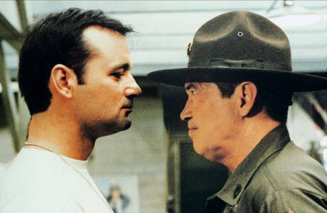 Bill Murray & Warren Oates Characters: John Winger, Sgt. Hulka Film ...