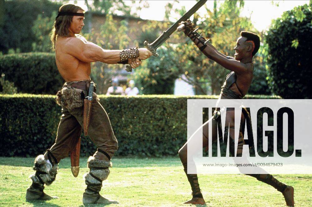 Arnold Schwarzenegger & Grace Jones Characters: Conan & Zula Film ...