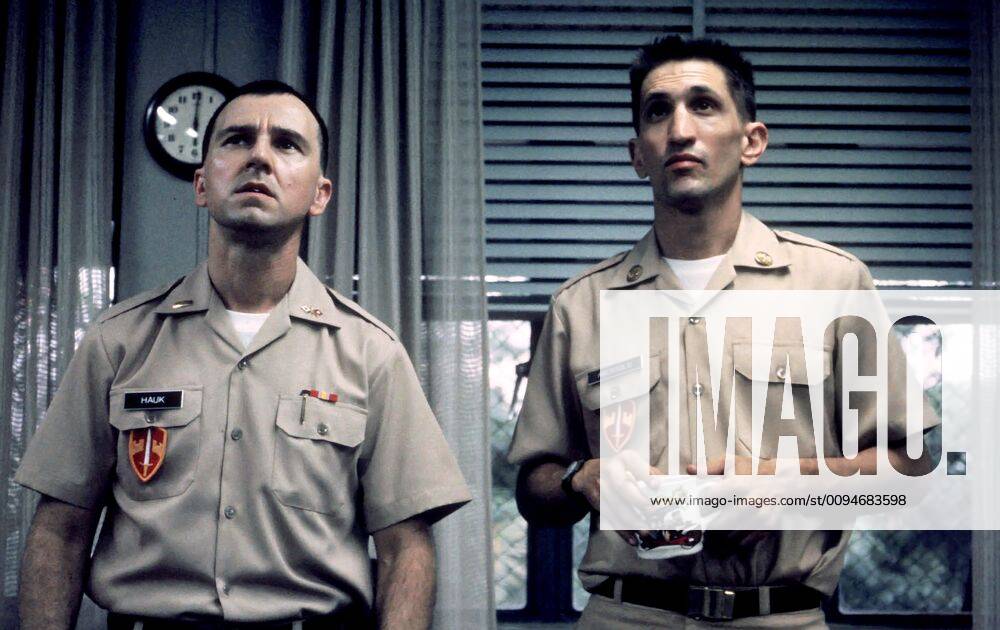 Bruno Kirby & Richard Edson Characters: Lt. Steven Hauk, Pvt. Abersold ...