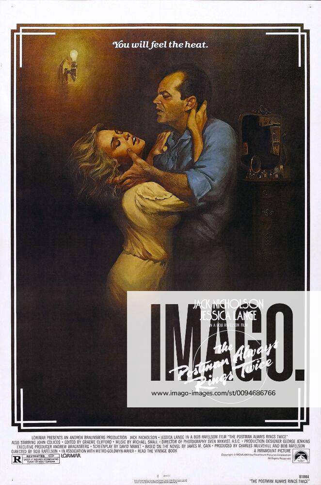 Jessica Lange & Jack Nicholson Poster Characters: Cora Papadakis, Frank ...