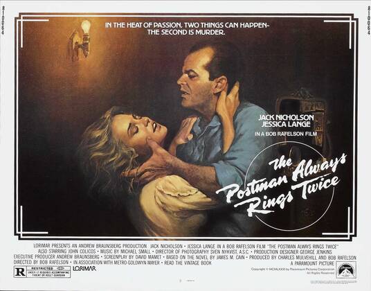 Jessica Lange & Jack Nicholson Poster Characters: Cora Papadakis, Frank ...