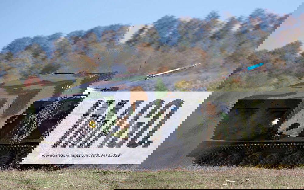 A rocket launcher of the French army of the type LRU 227mm Lance ...