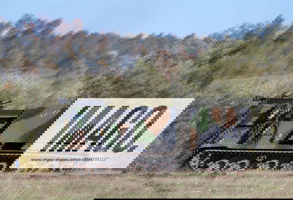 A rocket launcher of the French army of the type LRU 227mm Lance ...