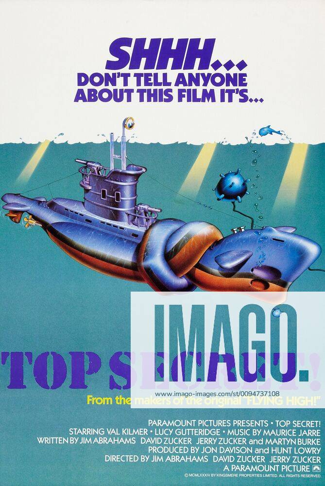 Movie Poster Film: Top Secret! Regie: Jim Abrahams, David Zucker, Jerry ...