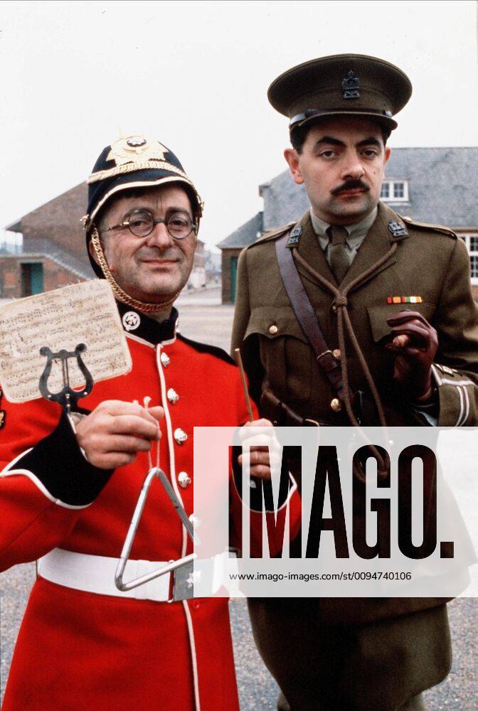 Tony Robinson & Rowan Atkinson Characters: Private Baldrick & Captain ...