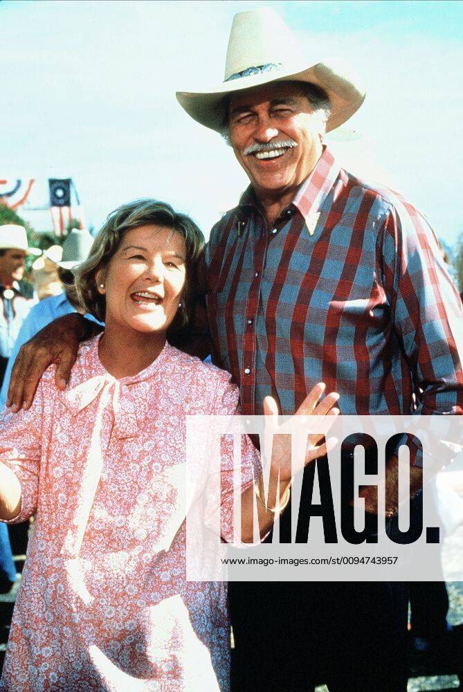 Barbara Bel Geddes & Howard Keel Characters: Miss Ellie Ewing, Clayton ...