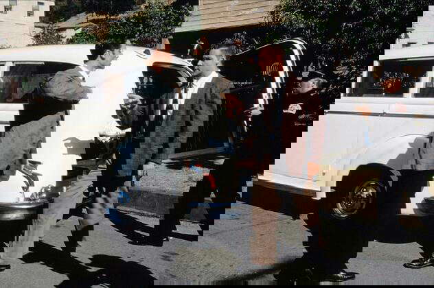 Guy Pearce & Russell Crowe Characters: Ed Exley & Bud White Film: L.A ...