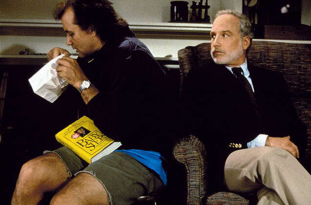 Bill Murray & Richard Dreyfuss Characters: Bob Bobby Wiley & Dr. Leo Marvin Film: What About Bob