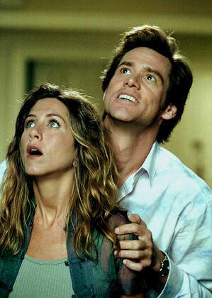 Jennifer Aniston & Jim Carrey Characters: Grace Connelly & Bruce Nolan ...