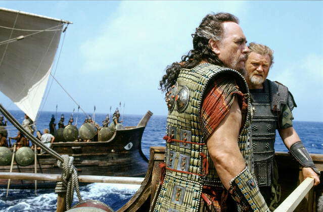 Brian Cox & Brendan Gleeson Characters: Agamemnon & Menelaus Film: Troy ...