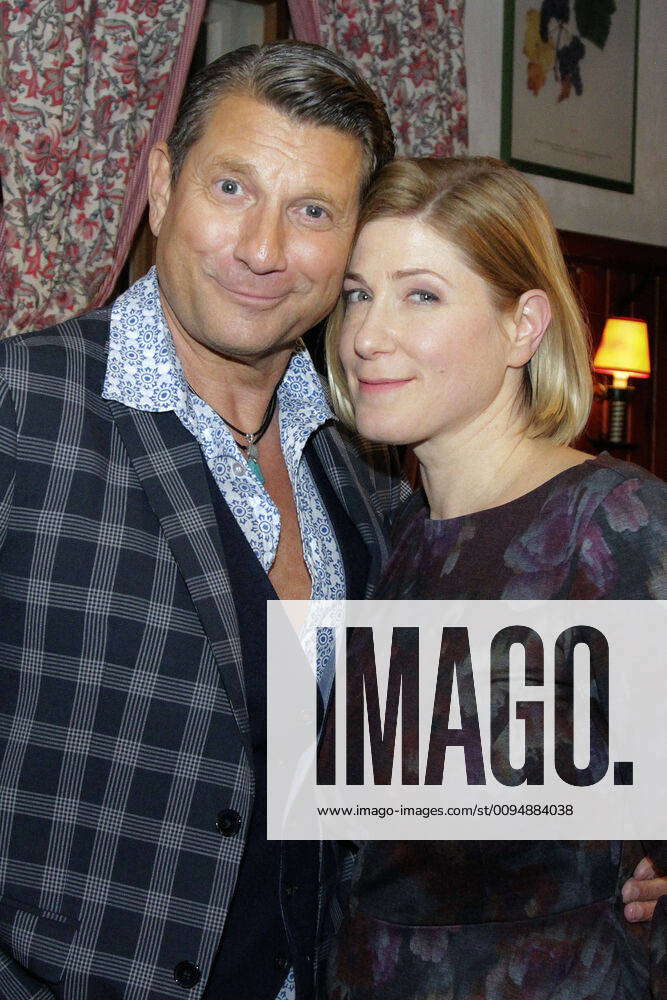 Wolfgang Fifi Pissecker and Ines Honsel at the photo shoot on the set ...