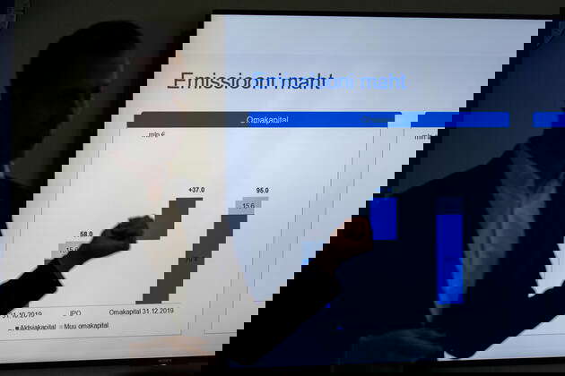 Tallinn. Coop Pank läheb börsile pressikonverents. Juhatuse esimees ...