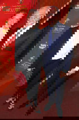 Cornelia Poletto und Rüdiger Grube bei der Premiere von Polettos Palazzo im Spiegelzelt