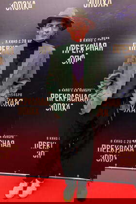 MOSCOW, RUSSIA - : Stylist Vlad Lisovets attends the Moscow premiere of the film La Belle Epoque at