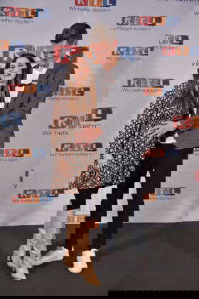 Soccer player Matthias GINTER and his pregnant wife Christina pose on ...