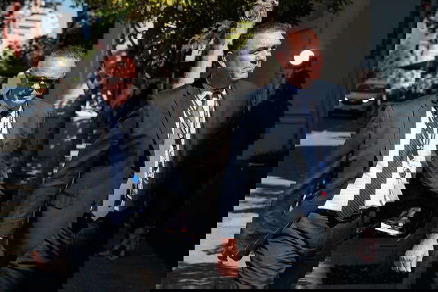 CLAREMONT MURDER TRIAL, Detective Inspector Leo Ricciardi and Detective ...