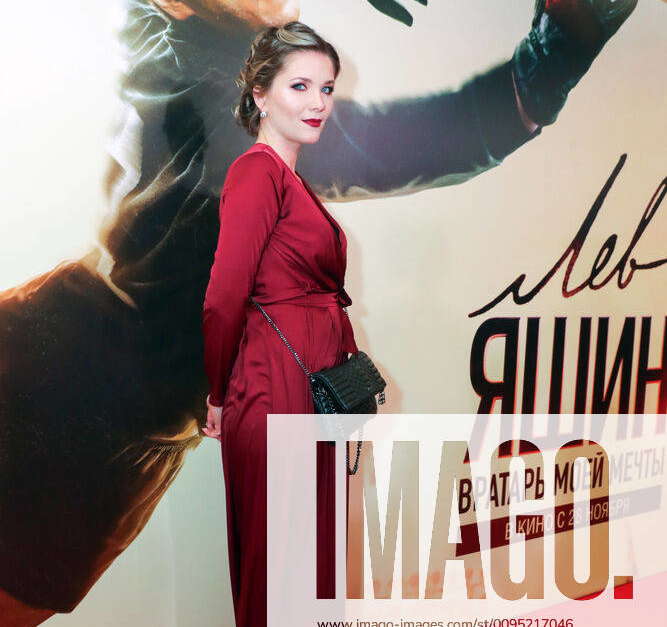 MOSCOW, RUSSIA - NOVEMBER 25, 2019: Actress Anastasia Vvedenskaya ...