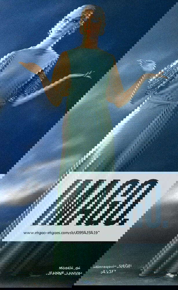 LANVIN model Jeanne LANVIN model on Siegel model around 1935 Credit ...