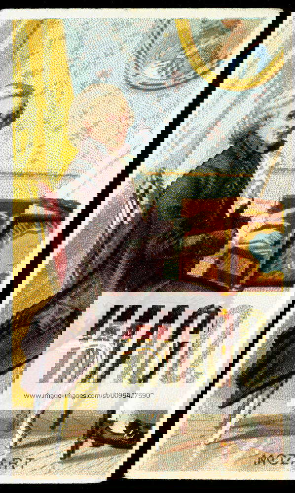 MOZART Biography Wolfgang Amadeus MOZART 1756 1791 on harpsichord ...