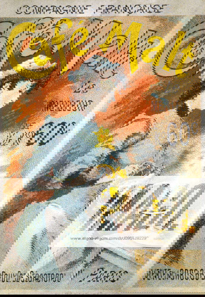 Advertising Cafe for Malt Coffee made in 1892 19th, 19th century Credit ...