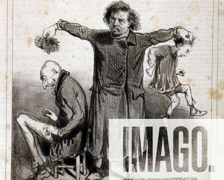 LEROUX P Biography Cartoon representing Pierre Leroux 1797 1871 in 1848 ...