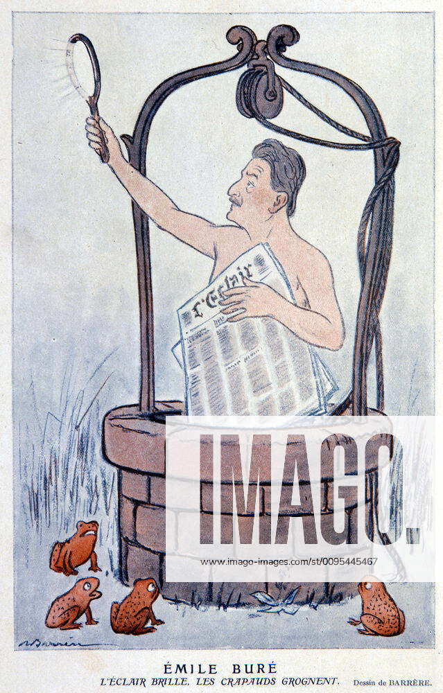 BURE Emile BURE 19 20 s L Lightning shines, toads growl Illustration by ...