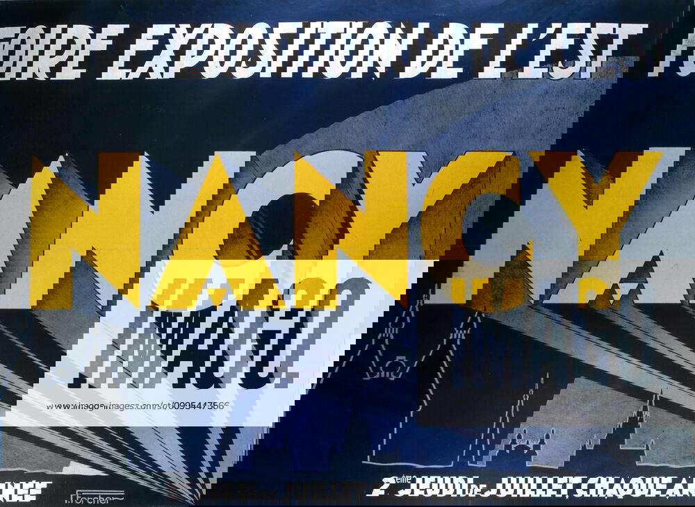 Nancy Poster for the Eastern Exhibition Fair taking place in Nancy ...