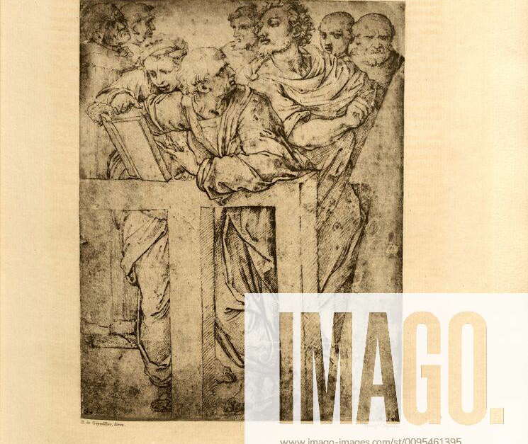 Portrait of Bramantes copied from a study of Raphael by Vasari, Donato ...