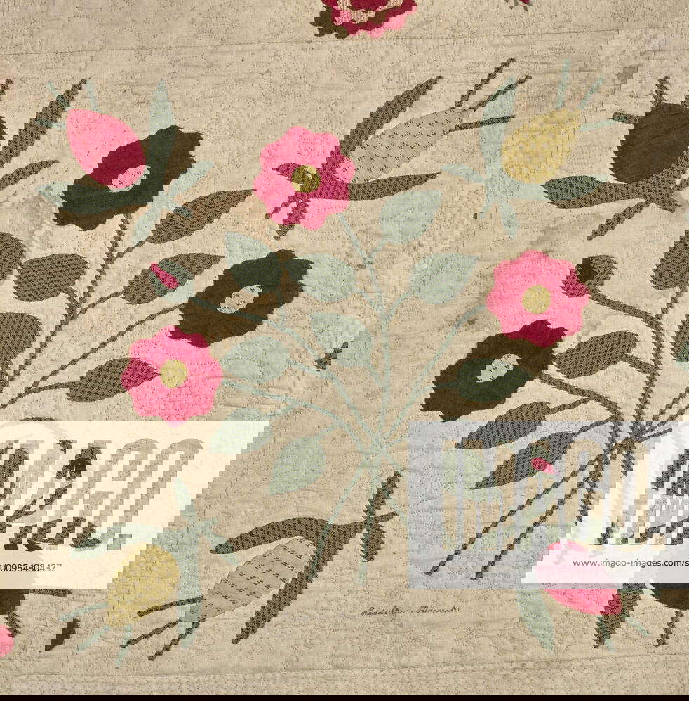 Eli Lilly Family Album Quilt, Unknown, 1847, cotton, appliqued ...