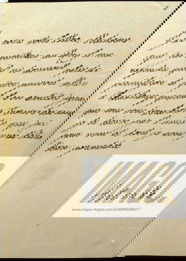 Autograph letter from Marie Antoinette Original handwritten letter from ...