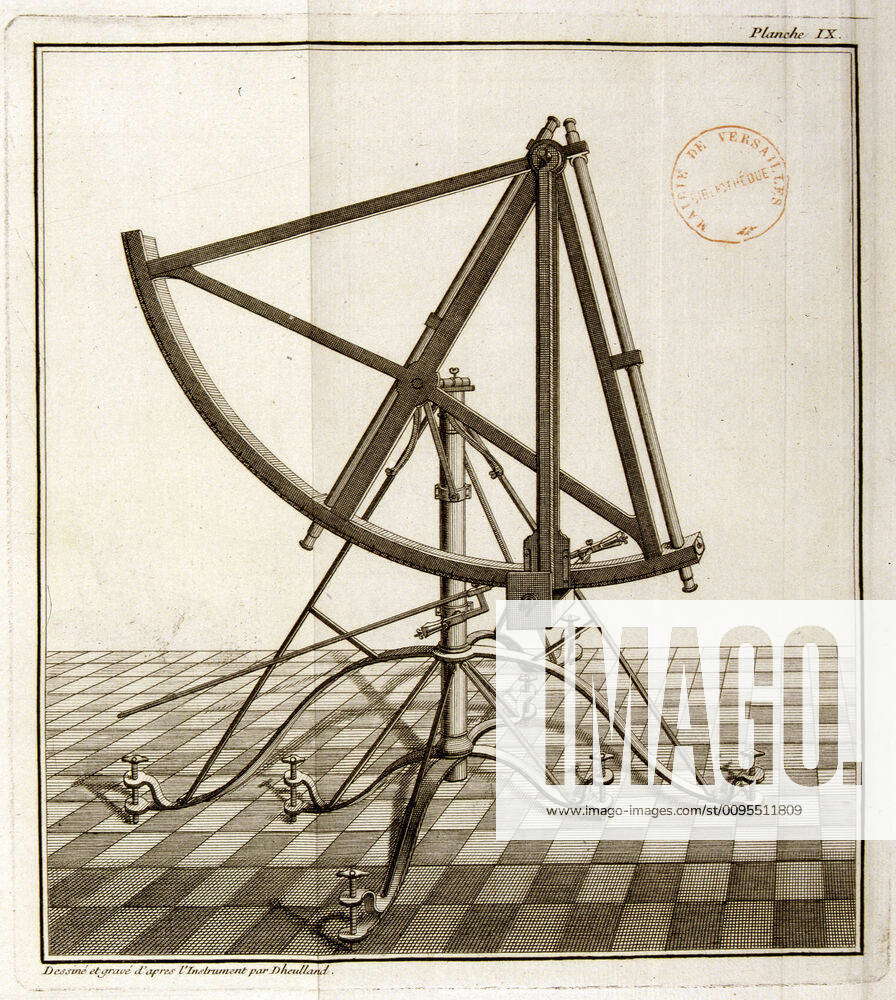 CASSINI DE THURY Work Quadrant Illustration from the work of CASSINI DE ...