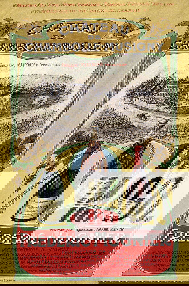 PUB VIN 1900s Advertisement around 1900 for Chambolle Musigny, a ...