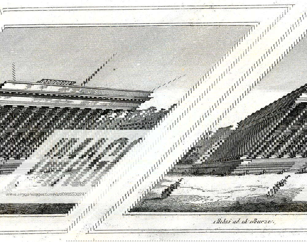 BOURSE DE PARIS XIXeme s La Bourse de Paris Illustration from the book ...