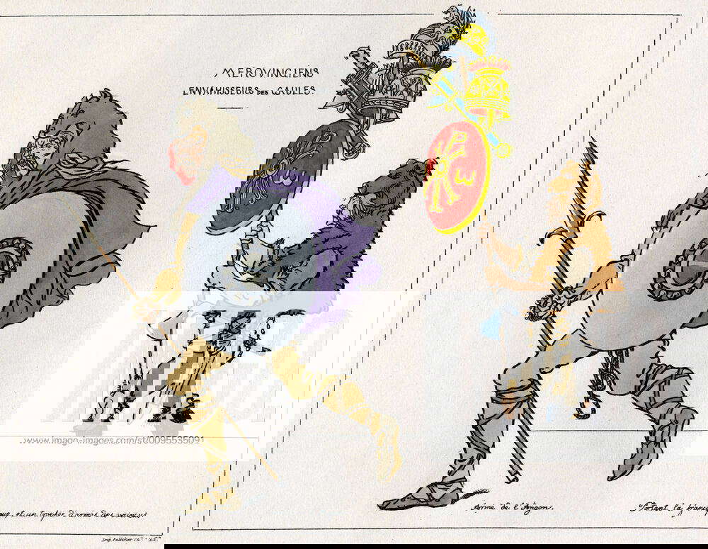 FRANC Merovingiens envahisseurs des Gaules. Arme de l angon. Portant la ...