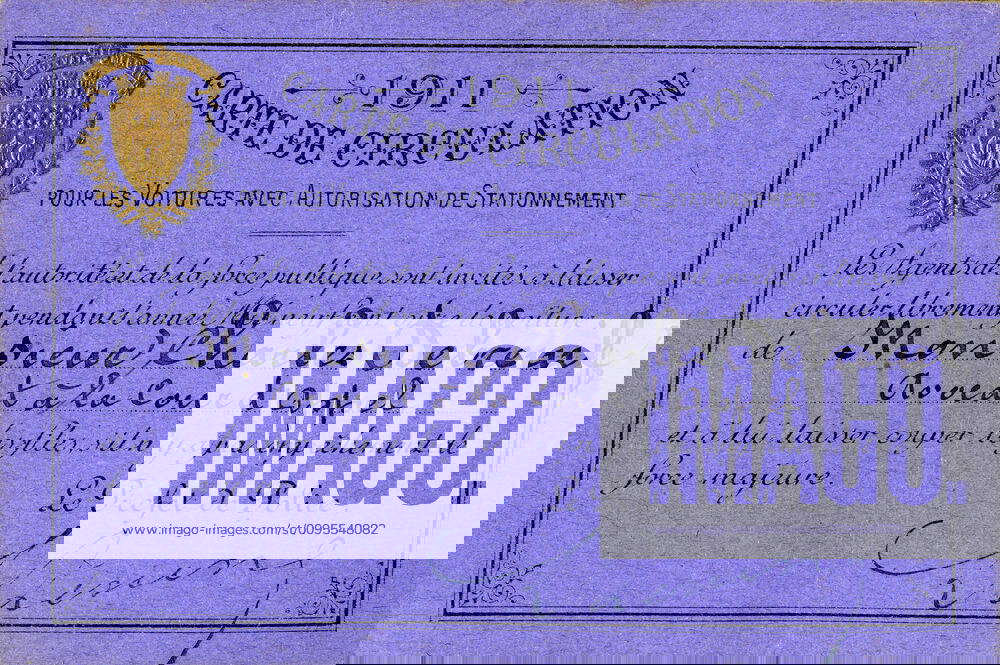 CIRCULATION in the 10th years Traffic card for cars with parking ...