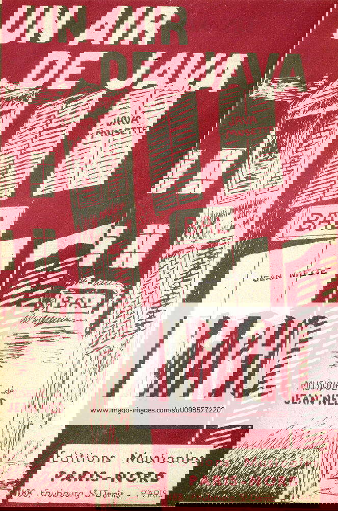 Music Un air de java java java composed by Jean NED Cover score around ...