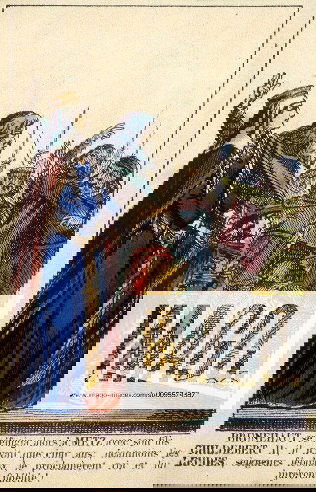 Merovingiens BRUNEHAUT se refugie a Reims, les Leudes proclament sont ...