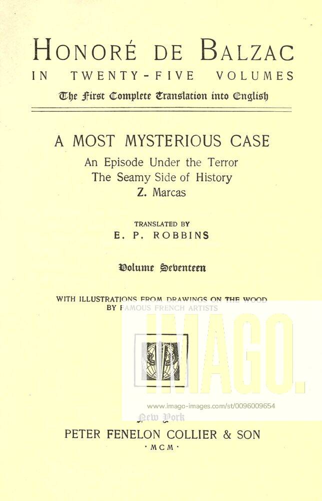 Balzac In English Translation at Mark Cristobal blog