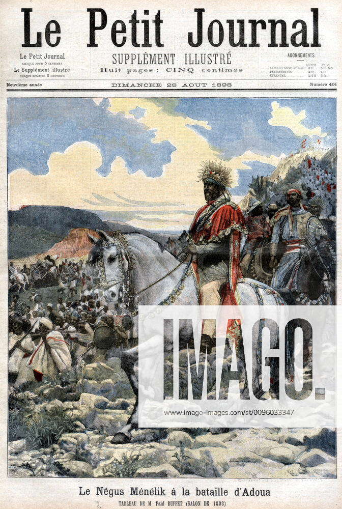 ETHIOPIA XIXth c Le negus MENELIK II 1844 1913 a la bataille d Adoua ...