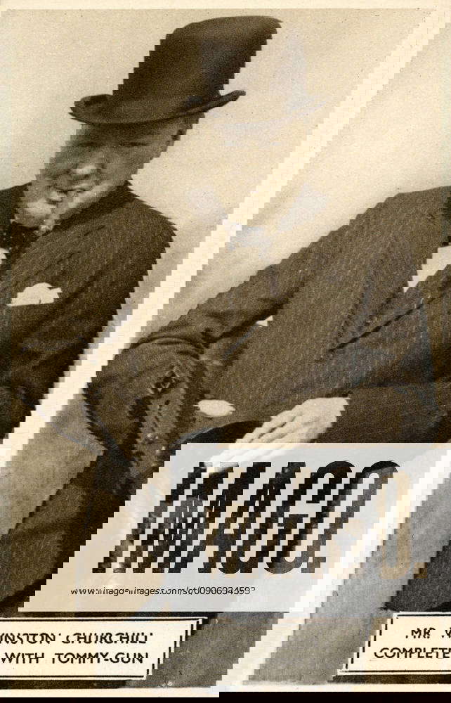 CHURCHILL Winston Winston CHURCHILL 1874 1965 reloads a machine gun ...