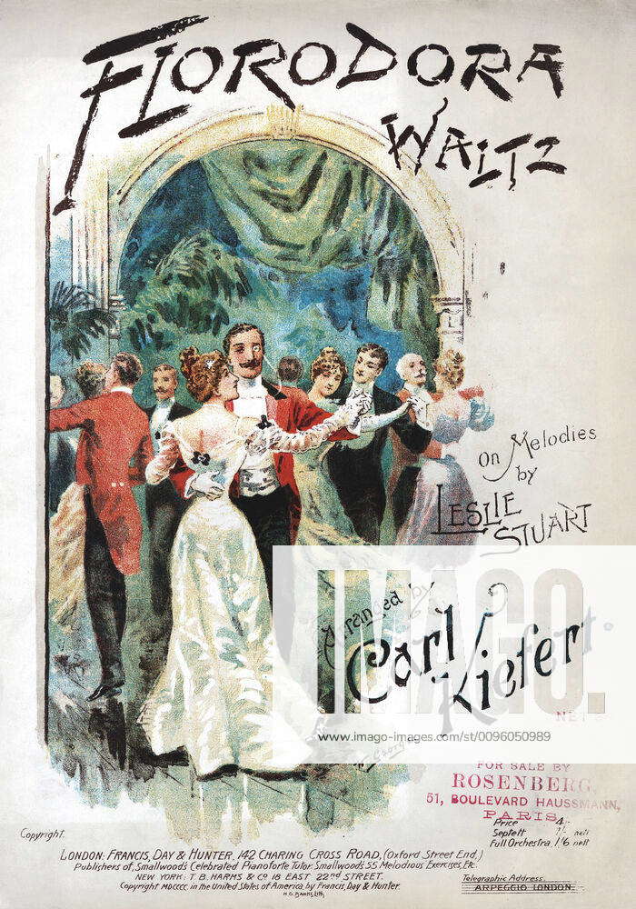 VALSE Florodora waltz Illustration by W GEORGE Music by Leslie STUART ...
