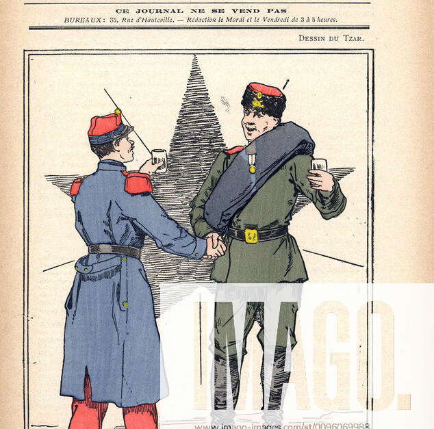 ALLIANCE FRANCO RUSSIA L Alliance Chopine Caricature by Henri GRAY 1858 ...