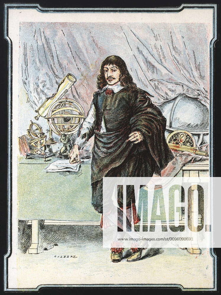 Rene DESCARTES Portrait of Rene DESCARTES 1596 1650 Illustration of ...