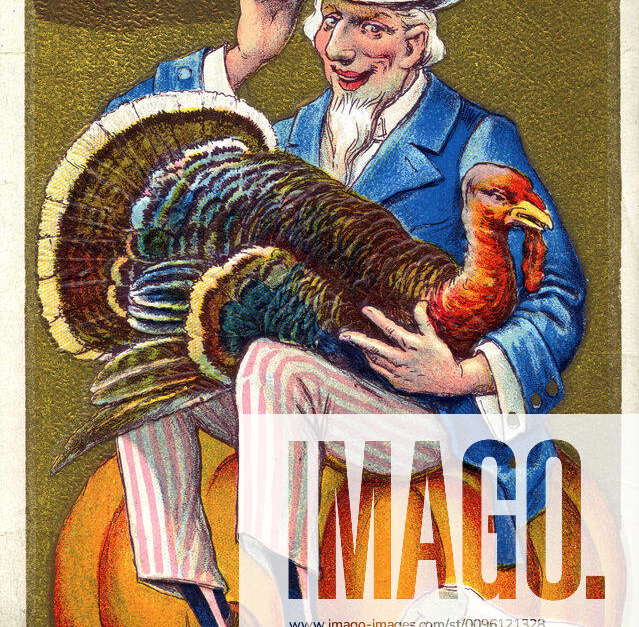 UNITED STATES Thanksgiving Thanksgiving greetings Uncle Sam sitting on ...