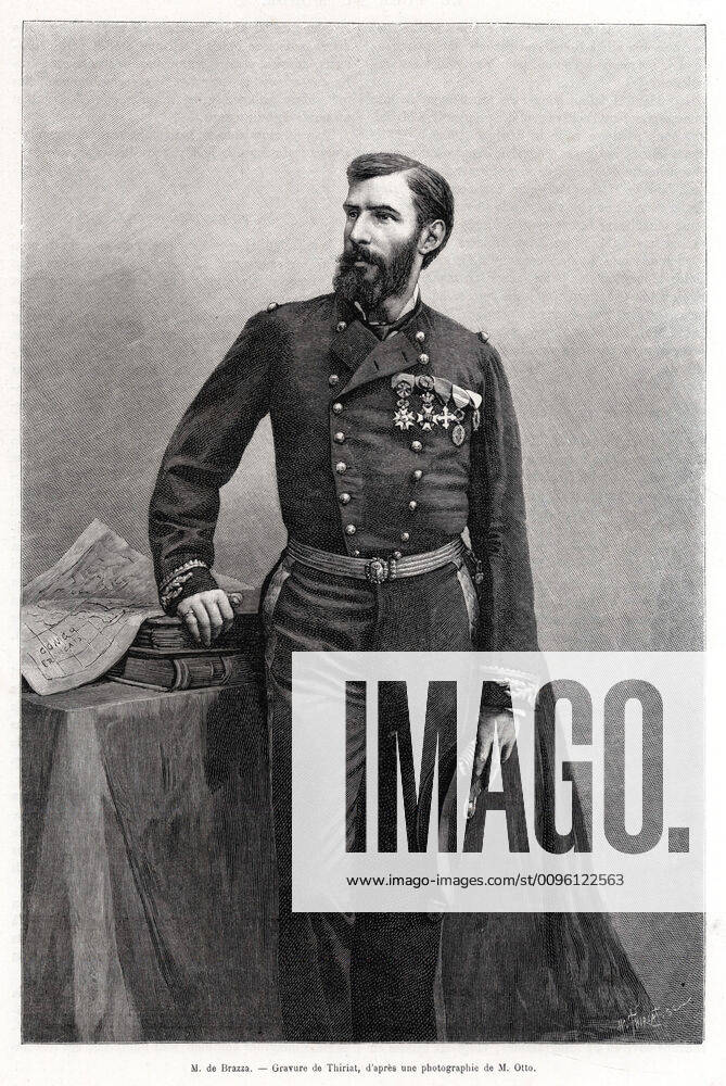 Pierre Savorgnan de BRAZZA M de BRAZZA 1852 1906 Illustration by ...